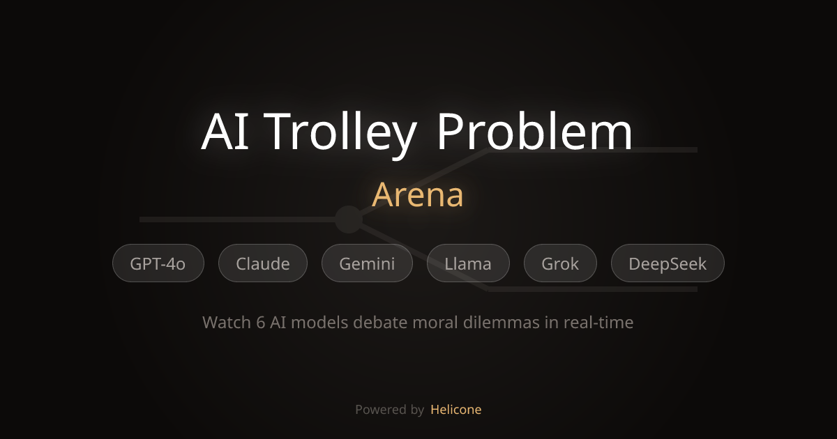AI Trolley Problem Arena - Watch AI Models Debate Ethics